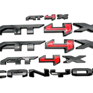 Matte Black AT4X Overlay Emblems Fit 2023-2026 GMC Canyon AT4X - Etsy