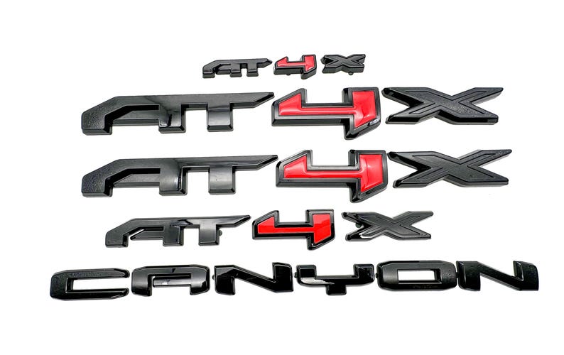 Matte Black AT4X Overlay Emblems Fit 2023-2026 GMC Canyon AT4X - Etsy