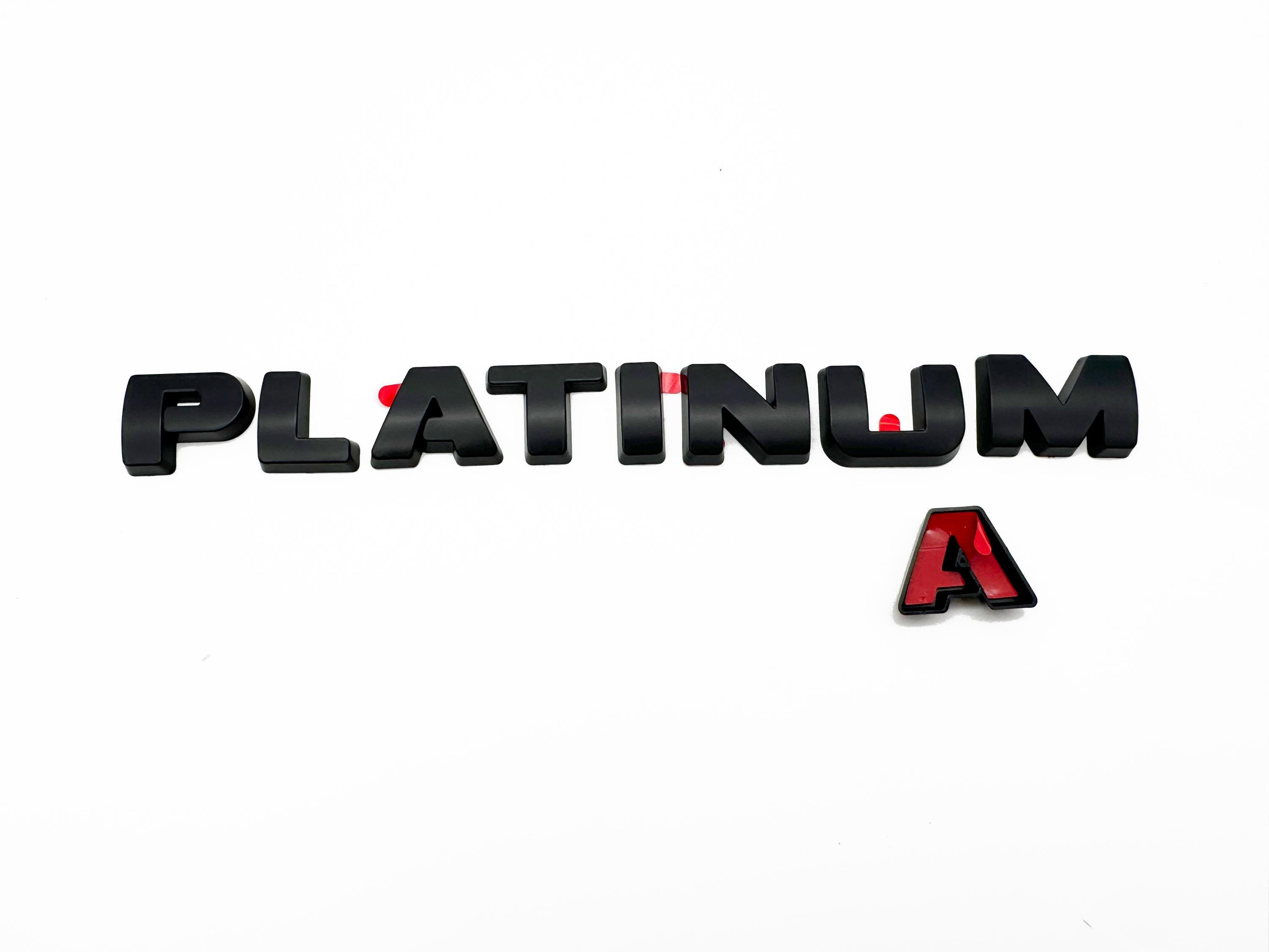 Matte Black EXPEDITION Platinum MAX Overlay Letters Emblem - Fits 2022 ...