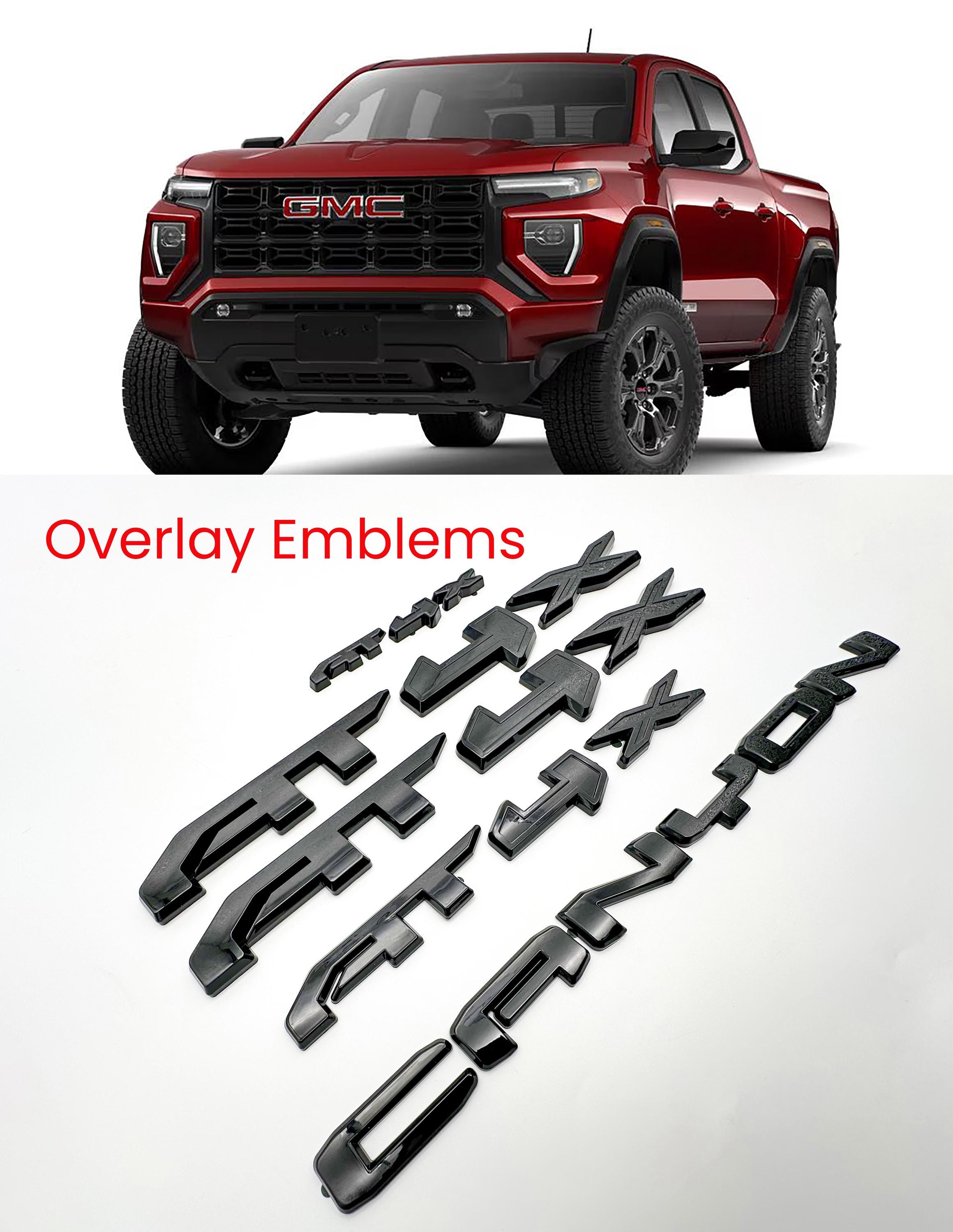 Matte Black AT4X Overlay Emblems Fit 2023-2026 GMC Canyon AT4X - Etsy