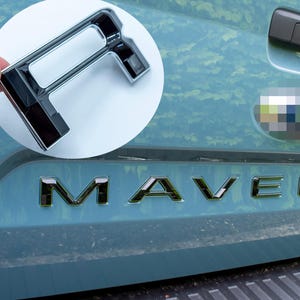 Black on Chrome Fits 2022-2024 Ford Maverick Tailgate Letters ABS ...