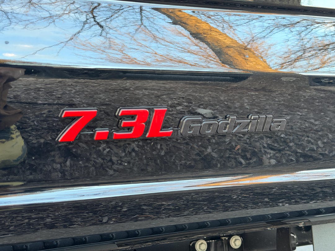 2PC Red 7.3L Godzilla Fender Badges – 3D Emblem Pair for Car Fender ...