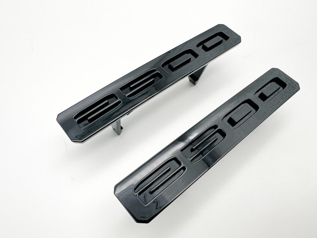 Gloss Black Front Bumper Fascia Fender 2500HD Emblems - Replacement for ...