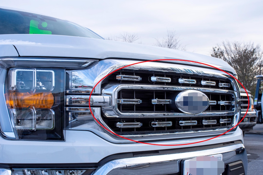 Chrome Grille Insert Trim Compatible With 2021-2023 Ford F-150 XL/XLT ...