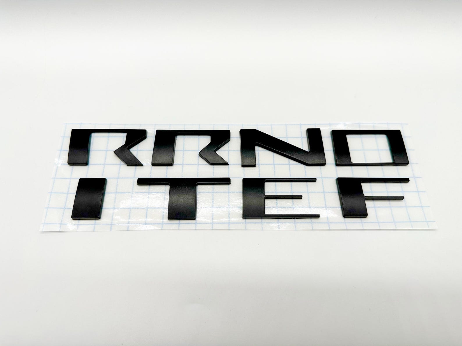 Matte Black Raised Front Hood Decals Stickers Insert Letters Compatible ...