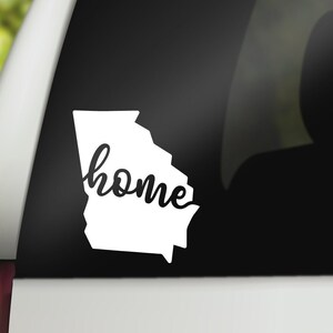 Georgia Decal, Georgia State Decal, Georgia Home Decal, Home State ...