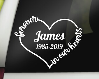 In Loving Memory Decal - Etsy