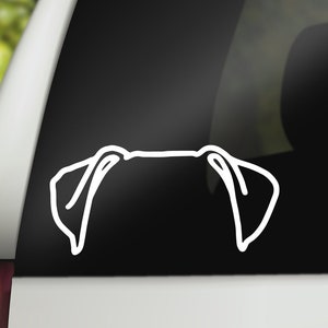 Boxer Ear Decal, Boxer Decal, Boxer Sticker, Boxer Mom, Dog Ear, Vinyl ...