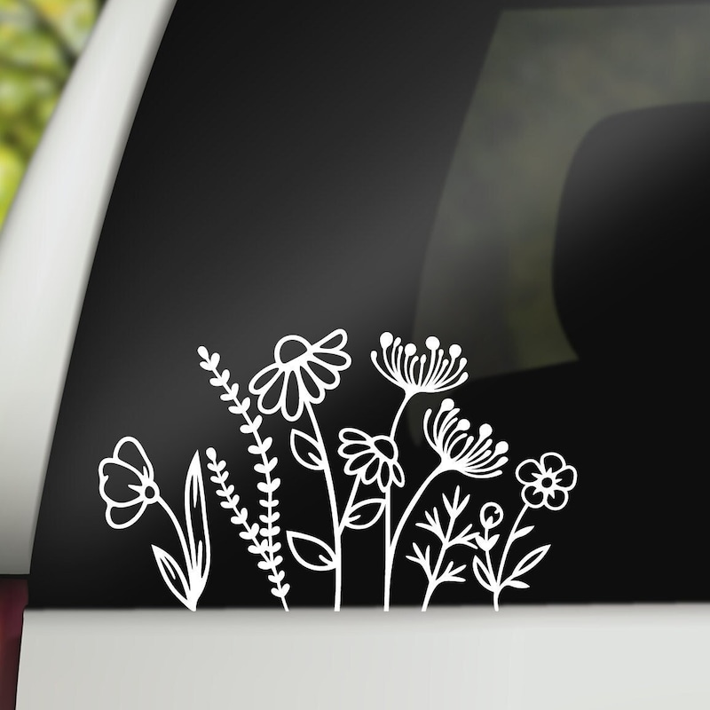 Floral Car Decals - Etsy