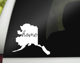 Alaska AK Oval Vinyl Decal Sticker - Etsy