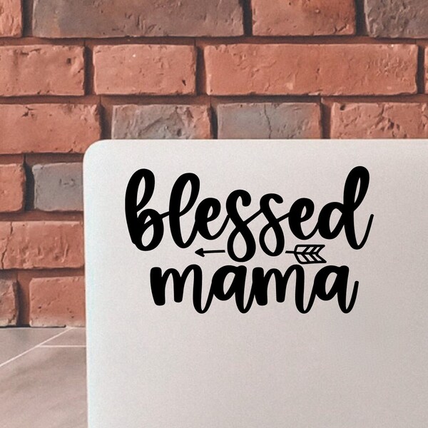 Blessed Mama Decal - Etsy