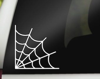 Spider Web Halloween Vinyl Decal Sticker - Etsy