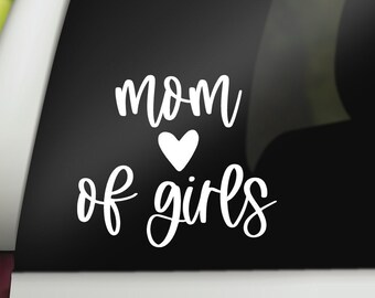 Girl Mom Vinyl Decal | Etsy