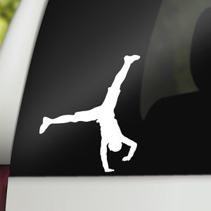 Cartwheel Decal, Gymnastic Decal, Cartwheel Sticker, Gymnast Sticker ...