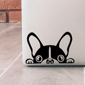 Frenchie Peeking Decal, French Bulldog Decal, Frenchie Sticker ...