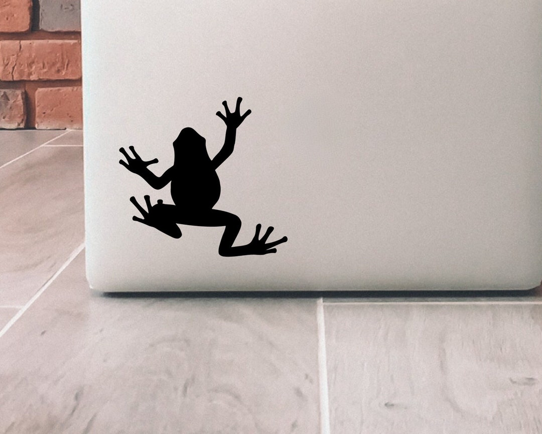 Frog Decal, Frog Sticker, Toad Decal, Bullfrog Decal, Car Decal, Laptop ...