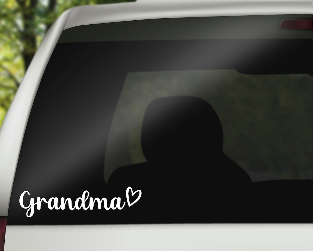 Grandma Decal, Grandma Sticker, Grandma Car Decal/sticker, Grandma ...