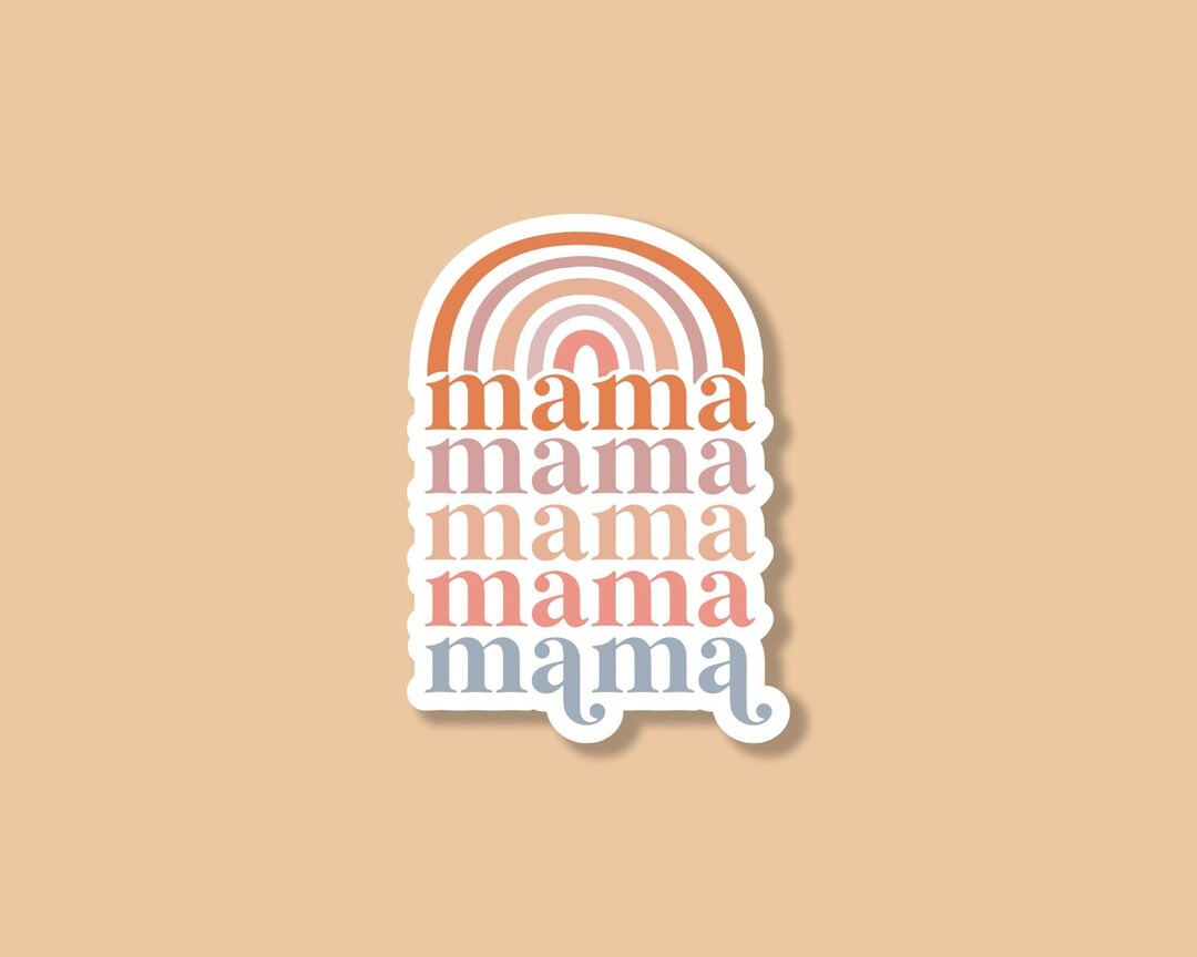 Rainbow Mama Sticker, Mama Stickers, Mom Stickers, Mama Laptop Sticker ...