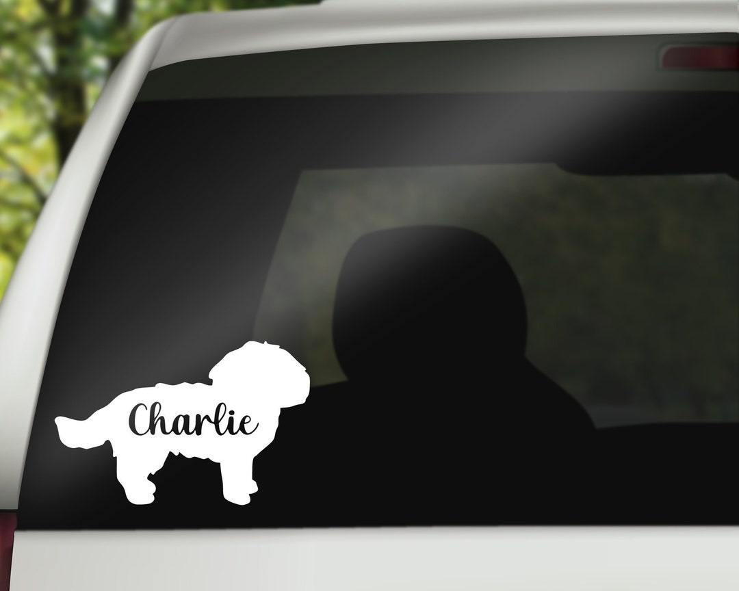 Maltese Name Decal, Maltese Decal, Maltese Sticker, Maltese Car Decal ...
