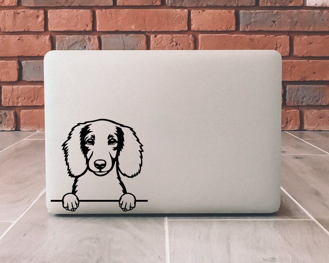 Peeking Dachshund Decal, Dachshund Decal, Dachshund Sticker, Peeking ...