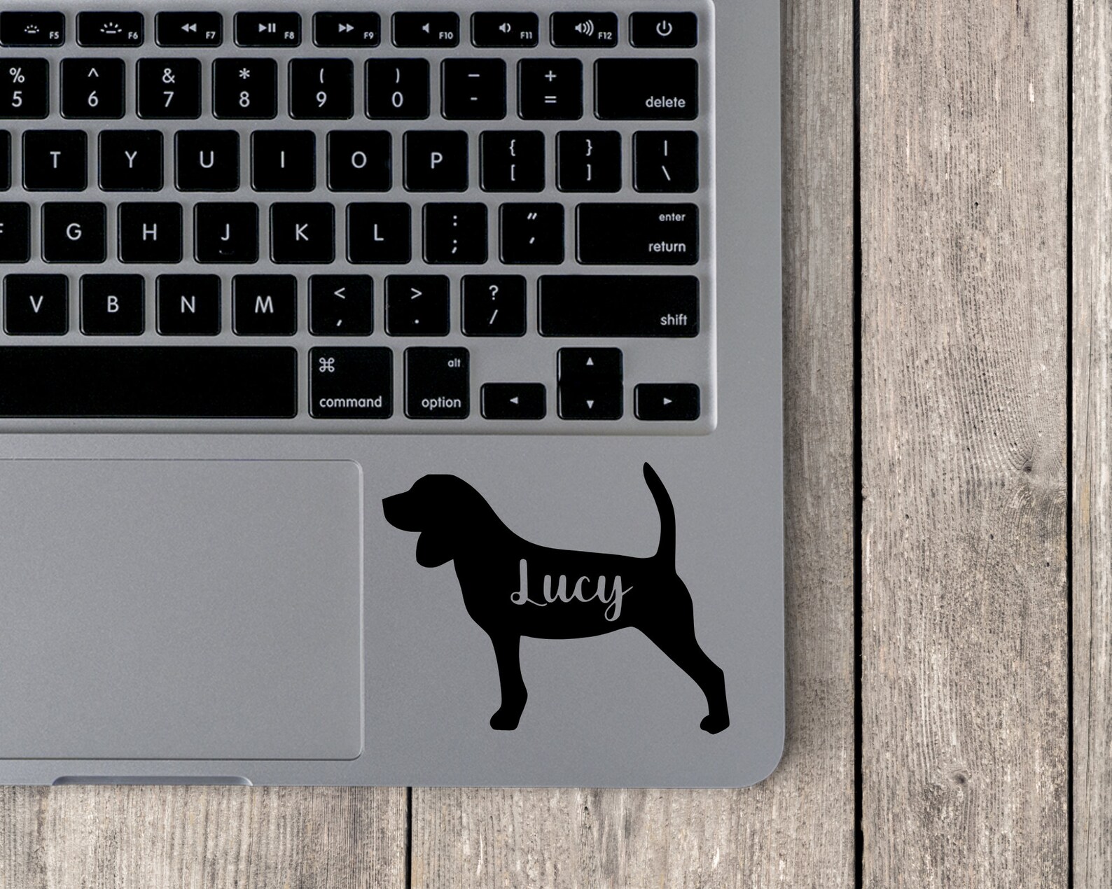 Beagle Name Decal Beagle Name Sticker Beagle Decal Dog Name - Etsy