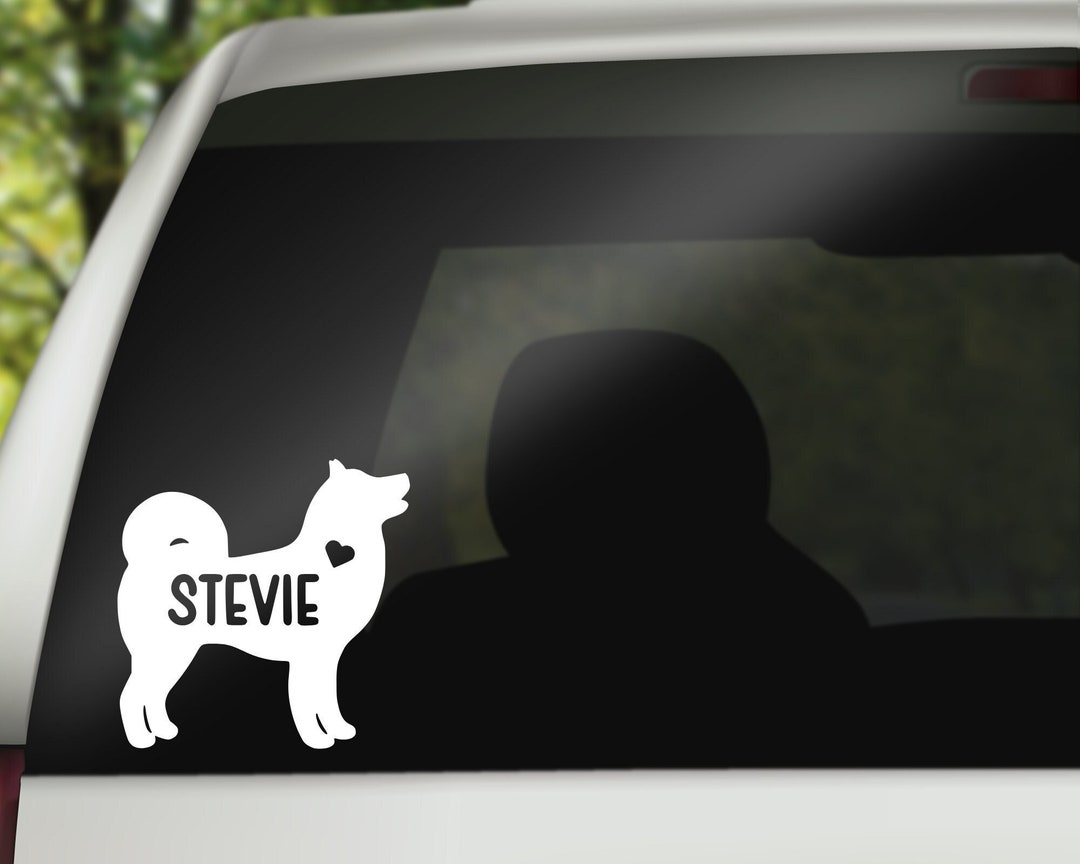 Shiba Inu Name Decal, Shiba Inu Decal, Shiba Inu Sticker, Dog Name ...
