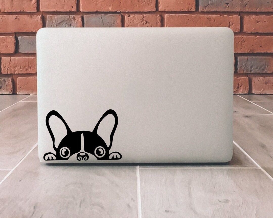 Frenchie Peeking Decal, French Bulldog Decal, Frenchie Sticker ...