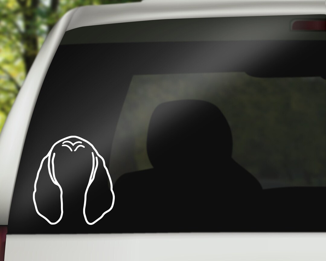 Bloodhound Ears Decal, Bloodhound Decal, Bloodhound Sticker, Vinyl ...