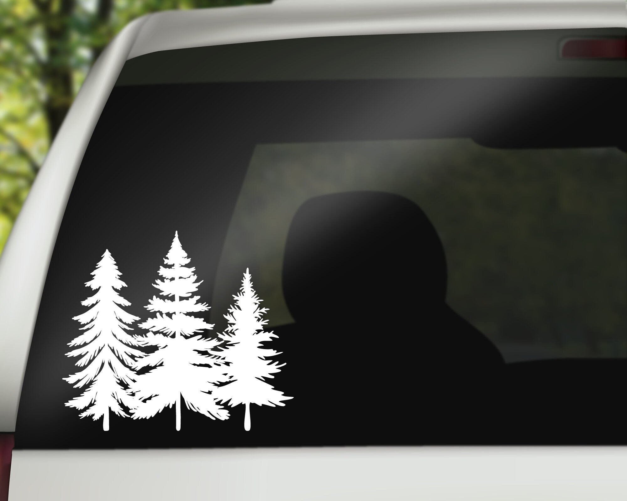 Fir Trees Decal Fir Trees Vinyl Decal Tree Vinyl Sticker - Etsy