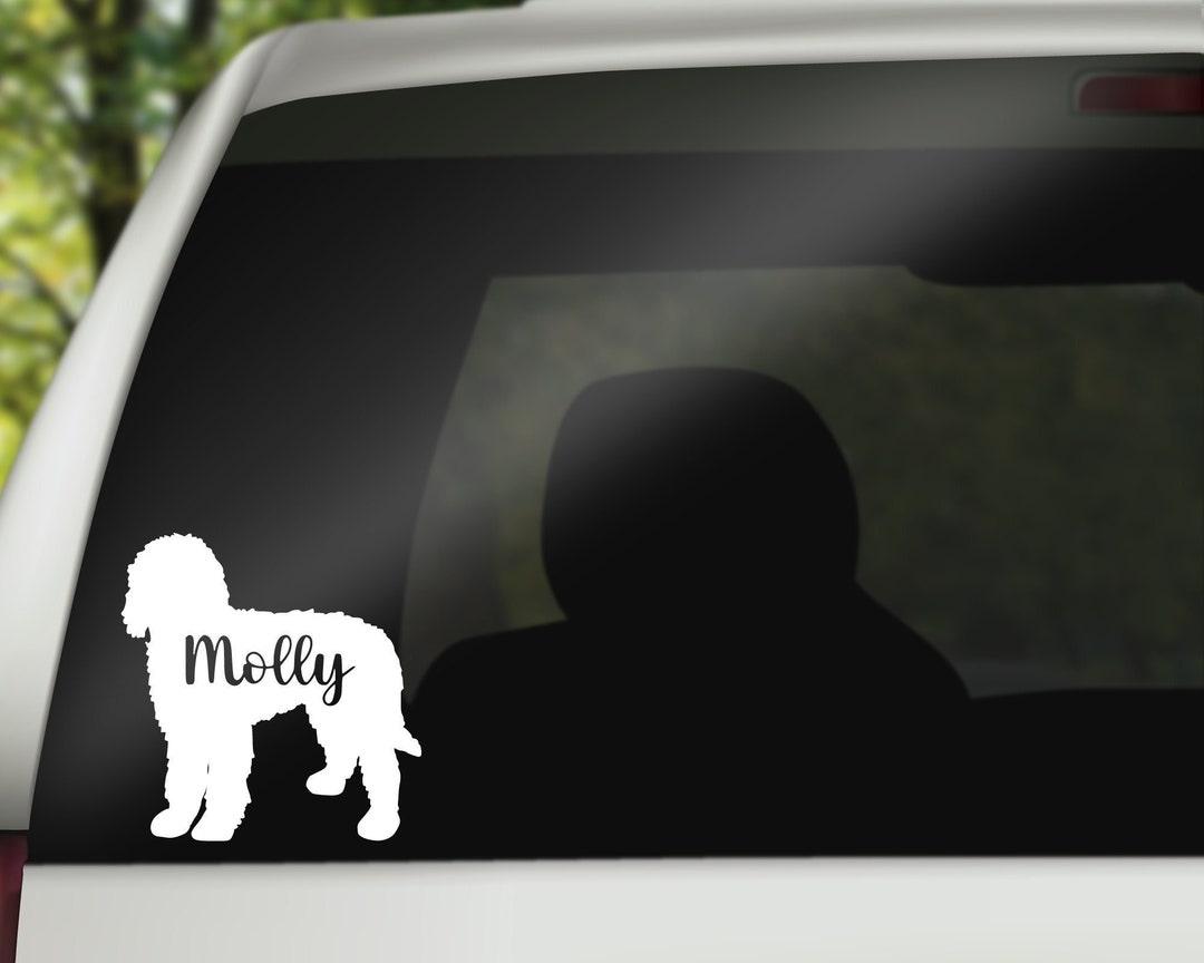 Labradoodle Name Decal, Labradoodle Decal, Labradoodle Sticker, Car ...