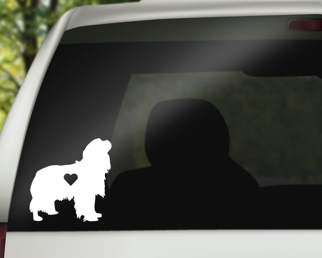 Cavalier King Charles Spaniel Heart Decal, Cavalier Decal, Cavalier ...