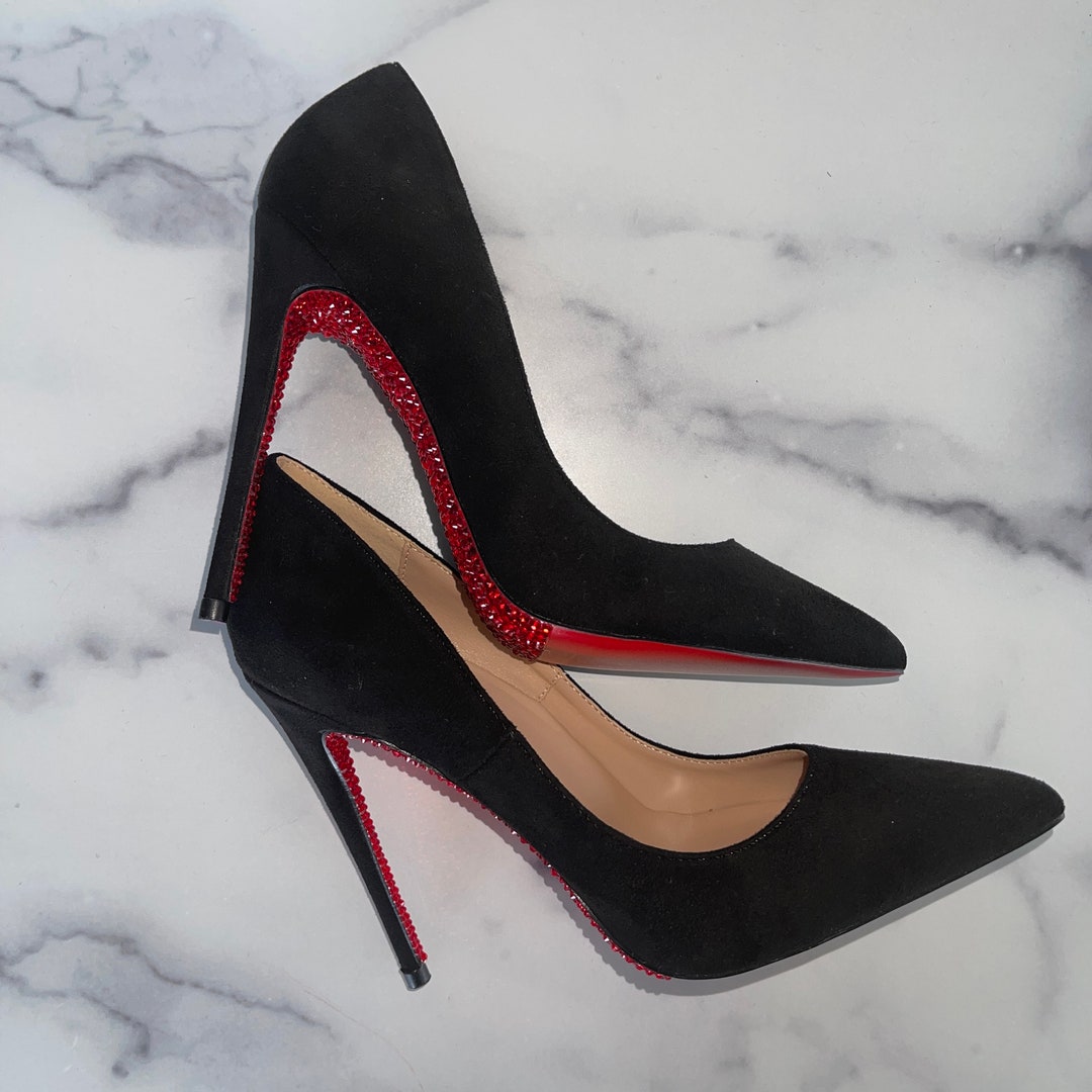 Crystal Red Bottoms, Stiletto High Heel Pumps | Formal, Party, Y2k ...