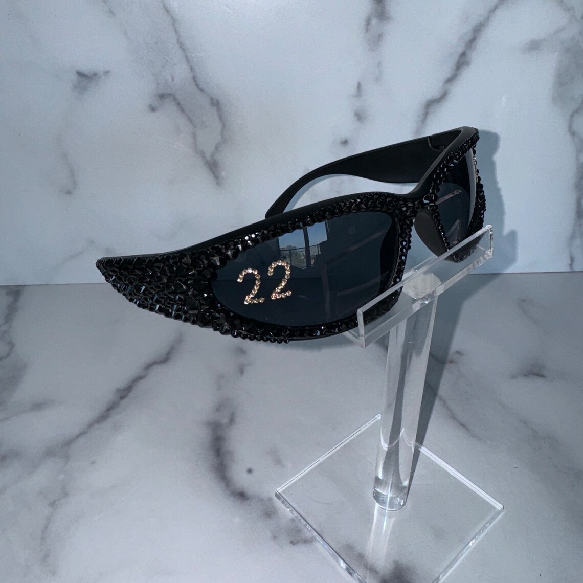Crystal Bling Sunglasses | Personalize Add a Number of Your Choice ...