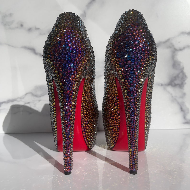 Purple Volcano Red Bottoms Authentic Fashion Luxury Leather - Etsy