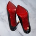 Black Red Bottom Pumps With Expertly, Hand Placed Red Crystals | 4 Inch ...