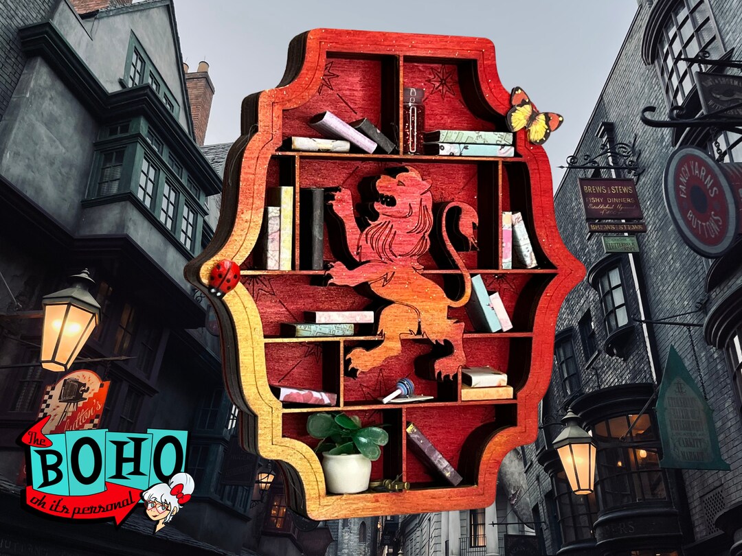 Wizard Miniature Bookshelf -wizard Mini Bookcase -wizard Mini Bookshelf ...