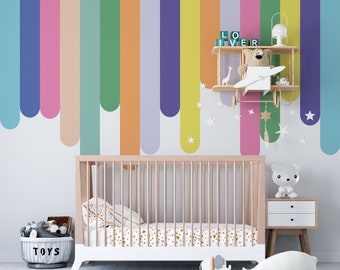 Colorful Line Wall Decals Minimalist Geometric Wall Stickers - Etsy