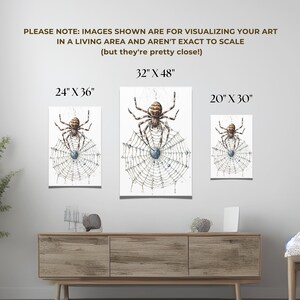 Halloween Spiderweb Canvas Wall Art, Creepy Spider Wall Canvas, Weird ...