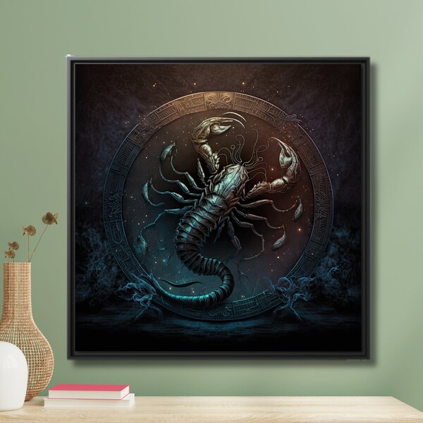 Scorpio Symbol Wall Art - Etsy