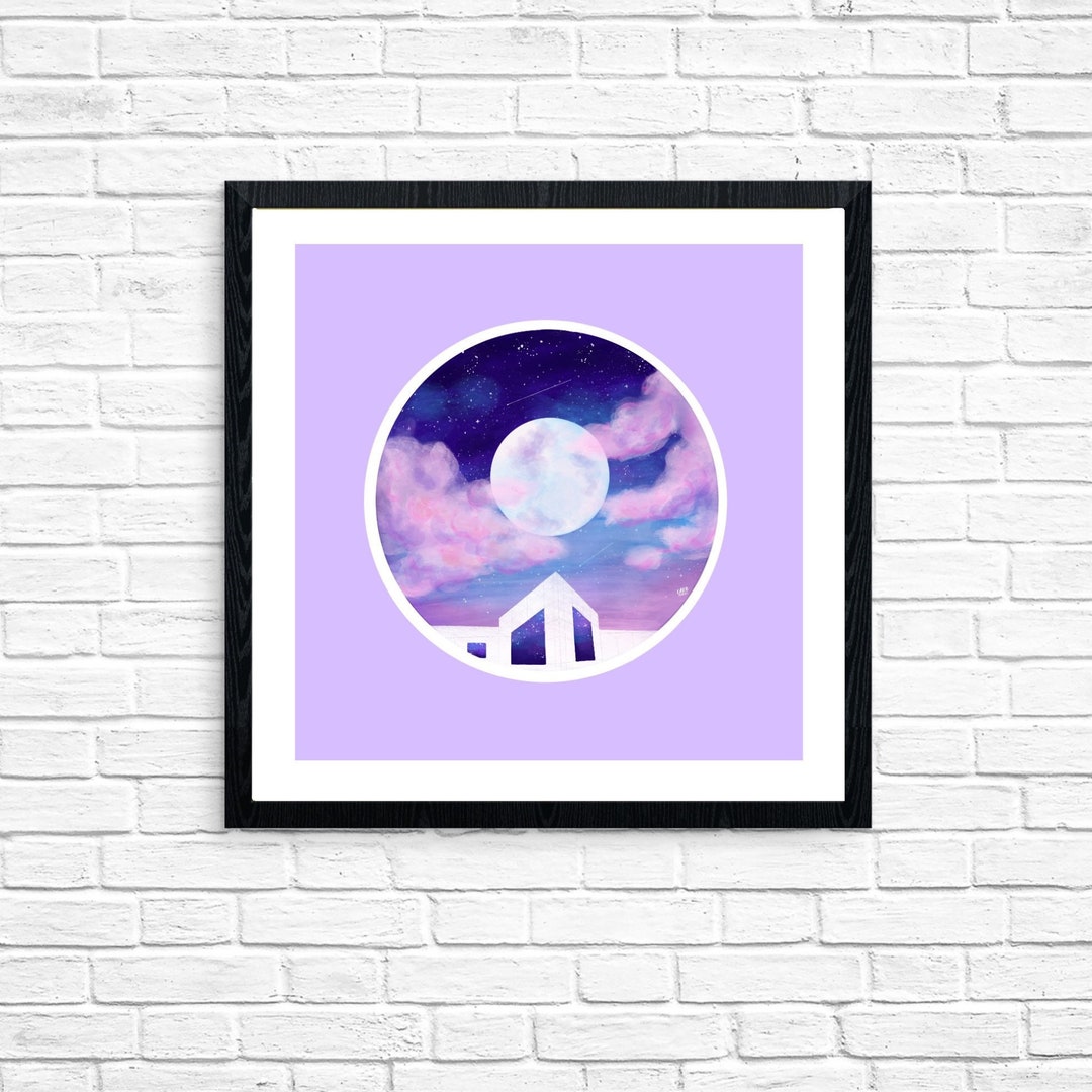 The Purple One, Purple Art Print, Music Legend Portrait, Icon Portrait ...