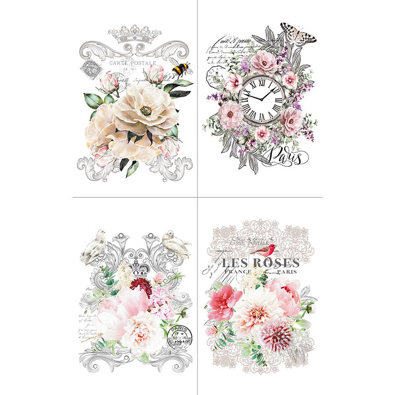 Rose Transfers - Etsy