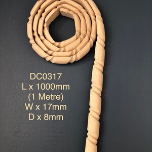 Decocurve Heat Bendable Wood Mouldings. No. DC0317 1 Metre - Etsy UK