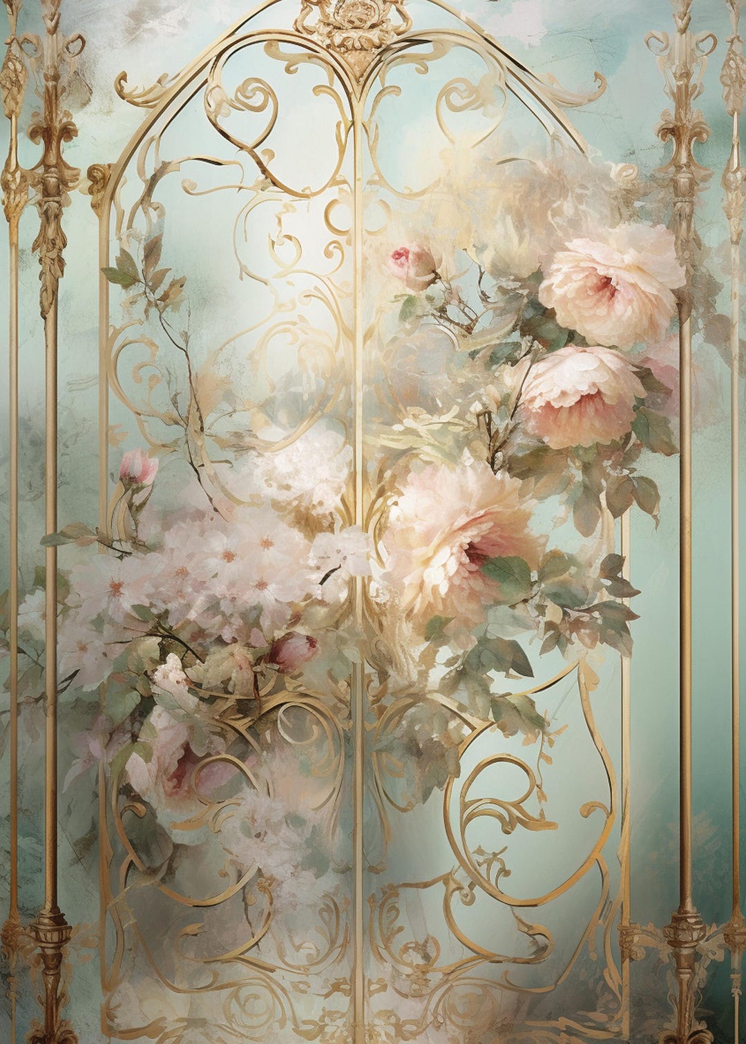 Decoupage Design by Colour & Inspiration - Gates of Gold - Size Options ...