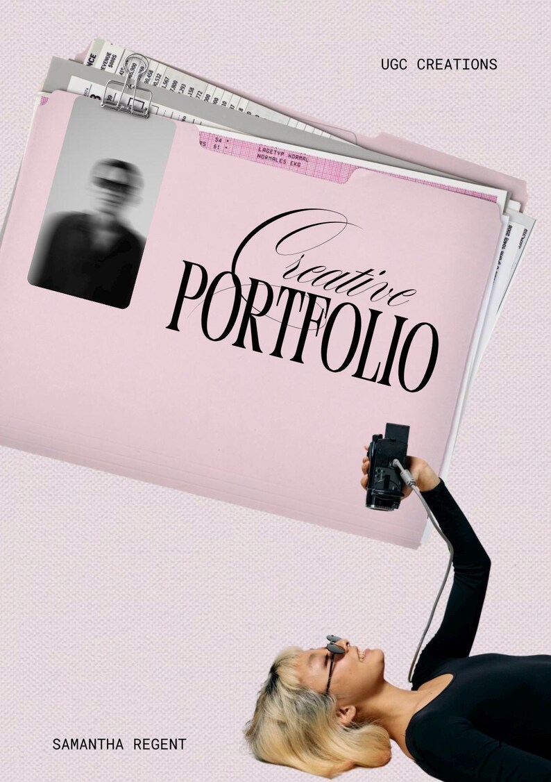 UGC Portfolio Template Canva | Influencer Media Kit (digital Download ...