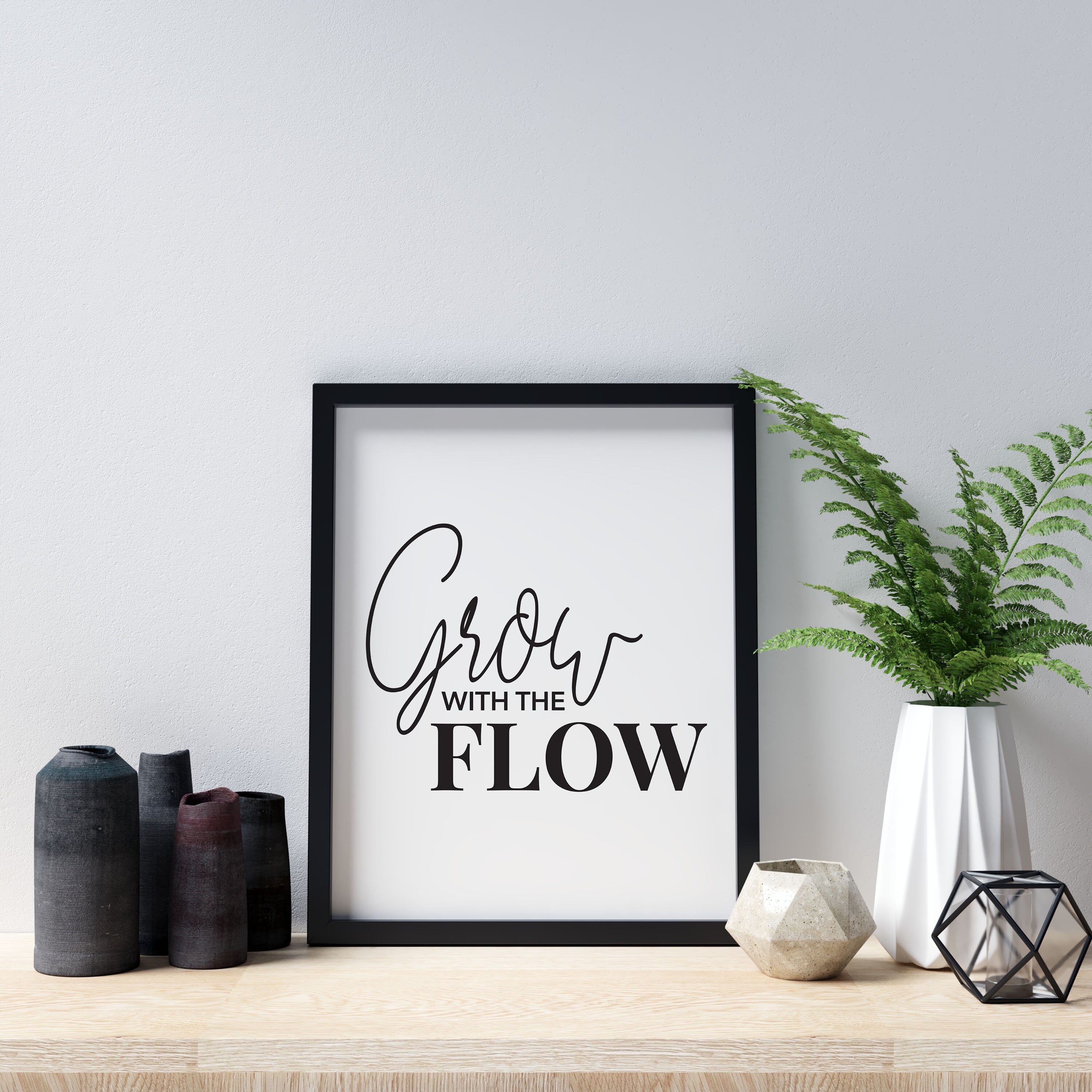 Grow With the Flow Digital Download Printable Wall Art - Etsy