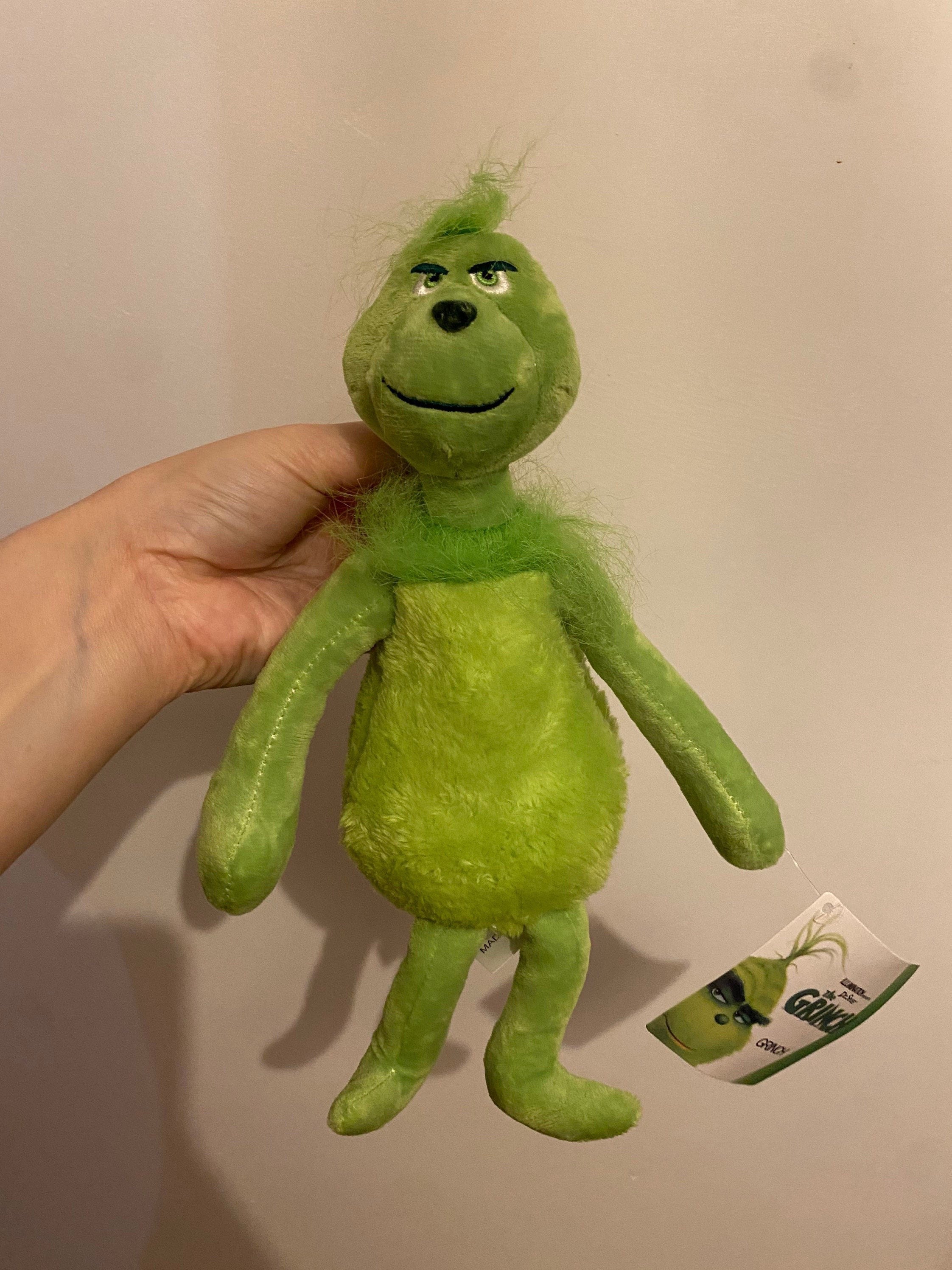 Personalised Grinch Plush Toy, Christmas Eve Box Gift Name Custom - Etsy