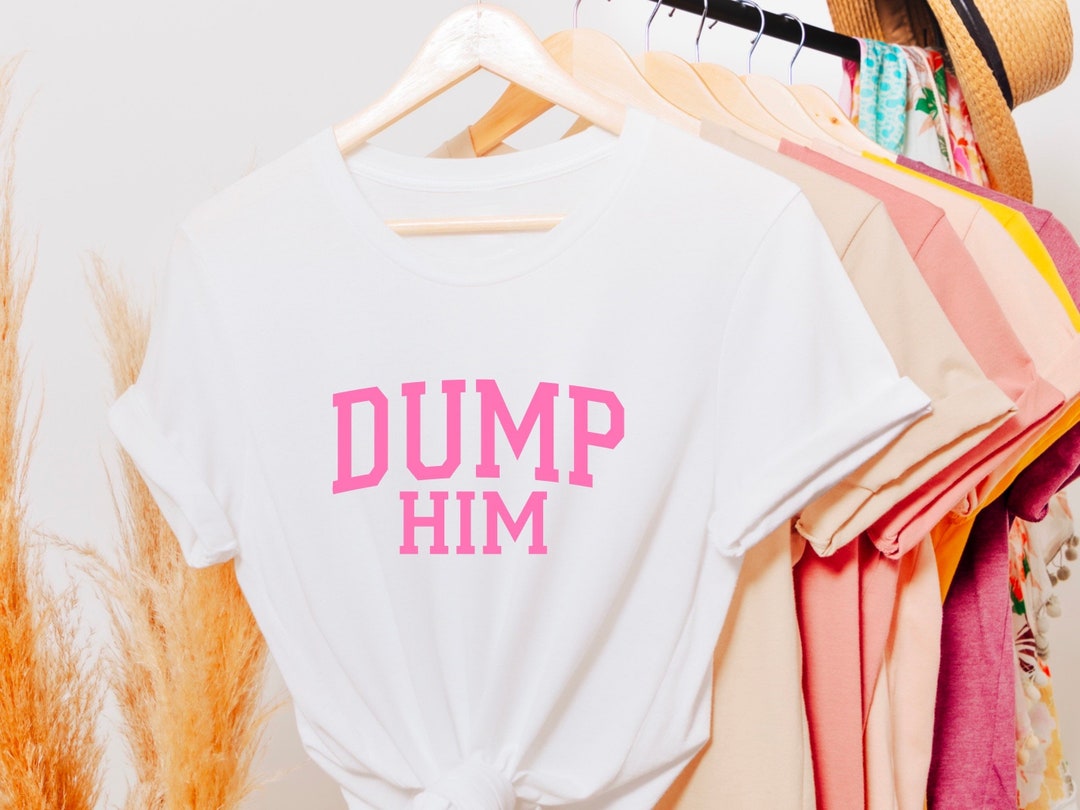 Dump Him Cute Y2K Pink Preppy Varsity - Etsy