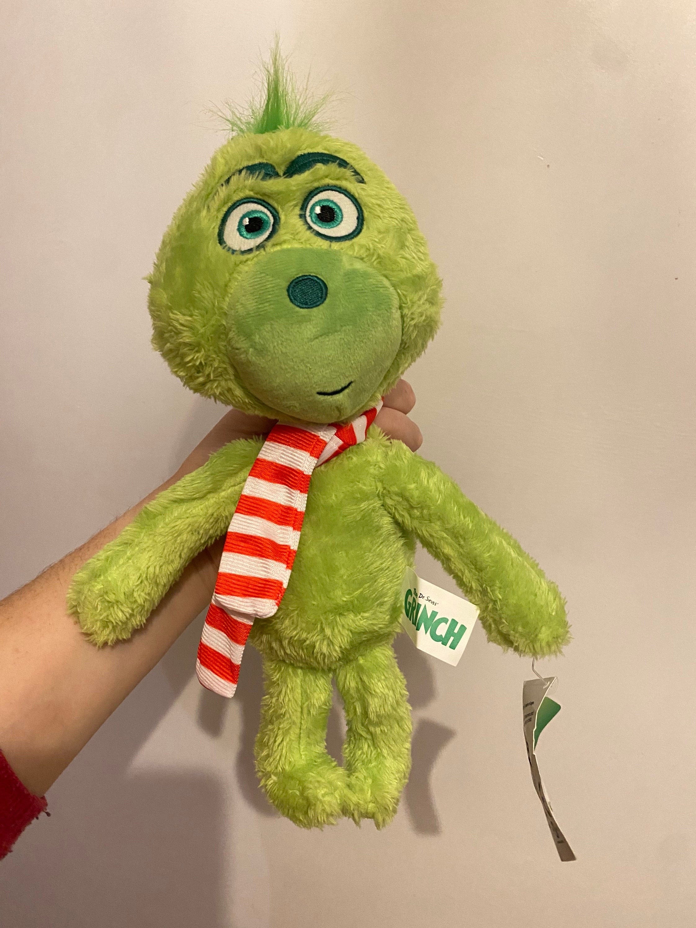 Personalised Grinch Plush Toy, Christmas Eve Box Gift Name Custom - Etsy