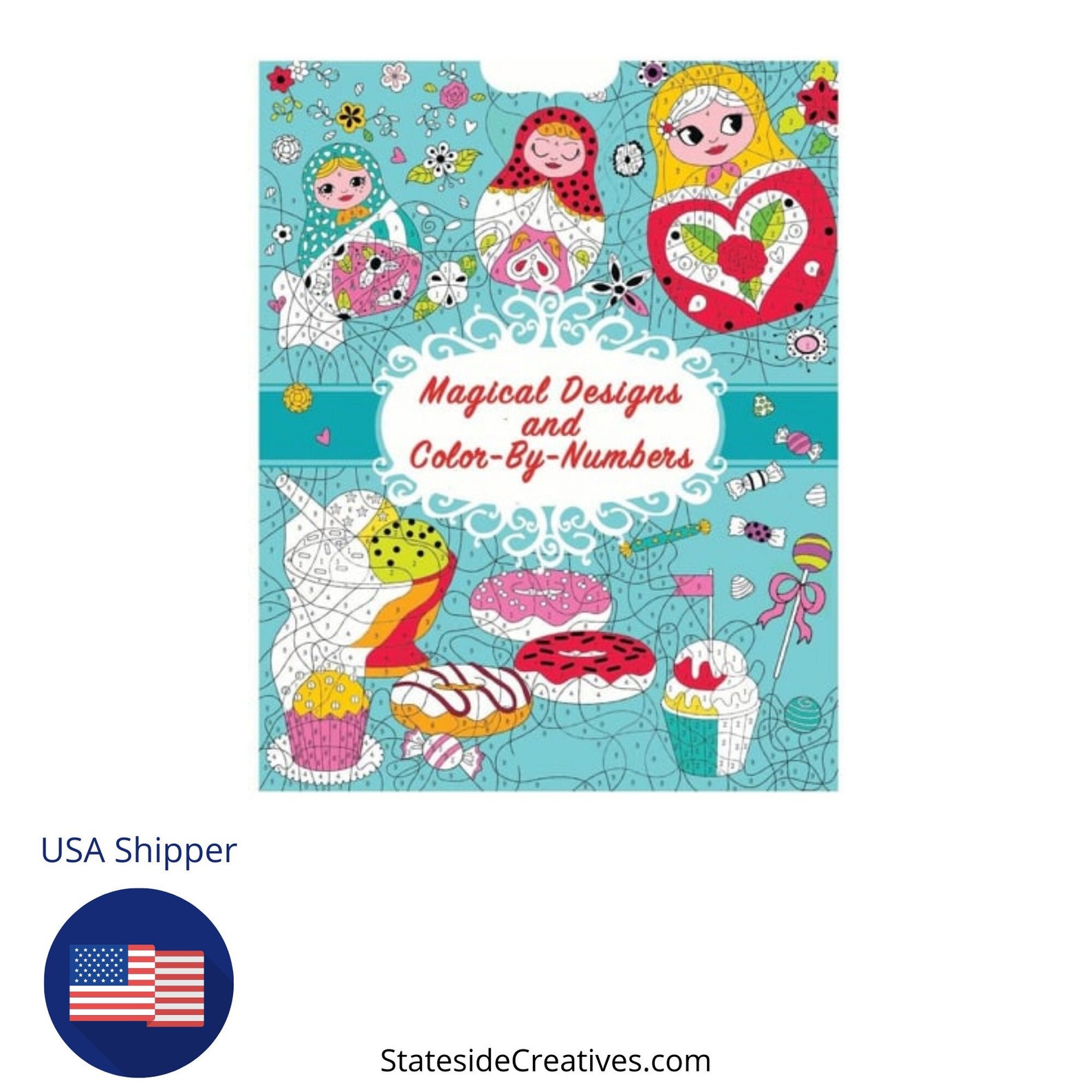 Magical Designs and Color by Number Cool and Calm Coloring for | Etsy