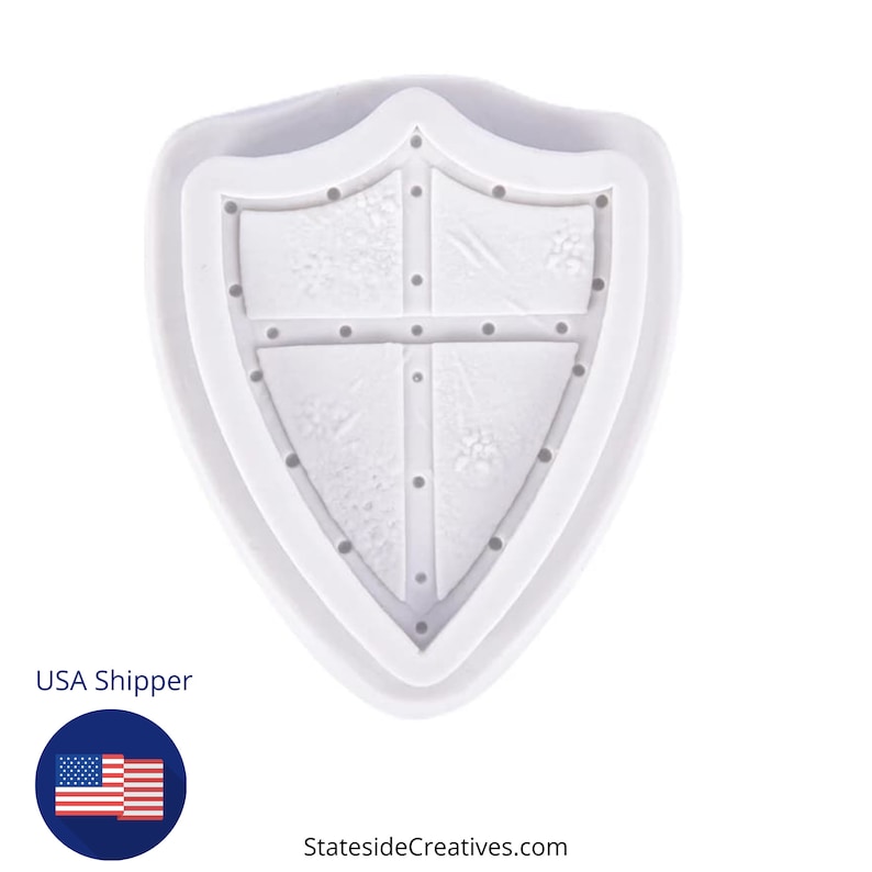 Knights Shield Silicone Mold, Battle Shield, Medieval Shield, Shield ...
